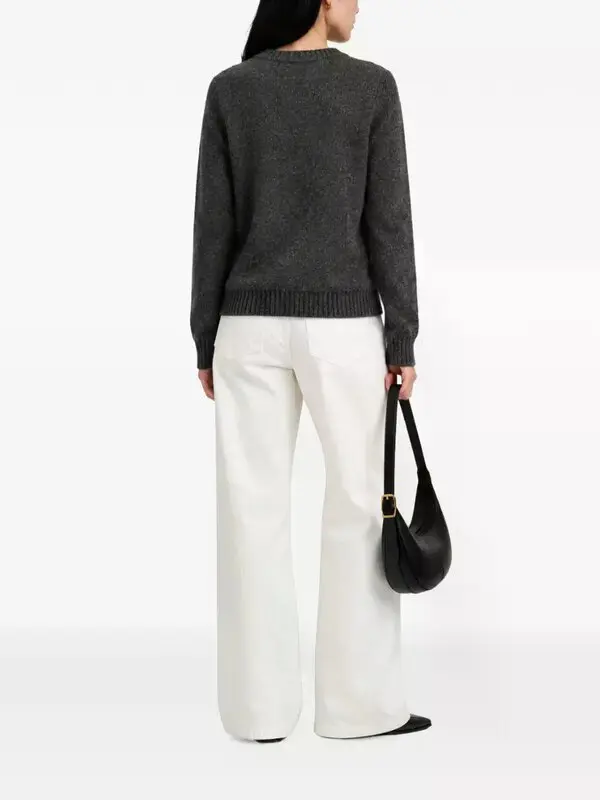 Max Mara Rabbit-intarsia Crew-neck Sweater