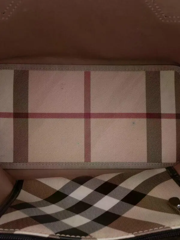 Burberry Supernova Check Coated Canvas Tote Bag