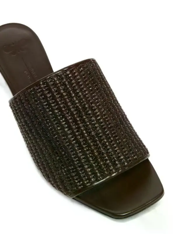 Max Mara Woven-texture Heeled Sandals