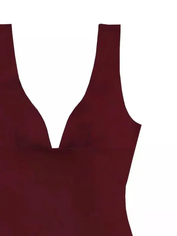 MC2 SAINT BARTH V-neck Swimsuit - Red