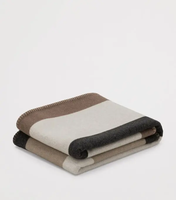 BEGG X CO Wool And Cashmere Valatzu Chequers Throw
