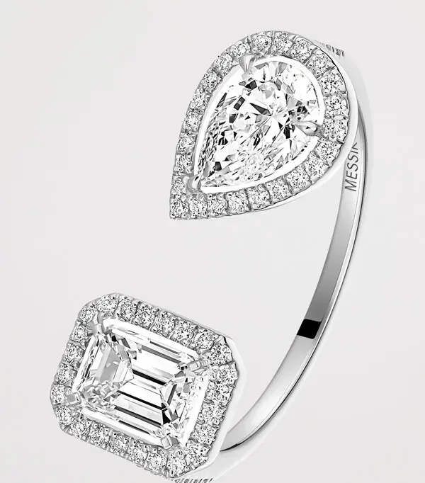Messika My Twin White Gold And Diamond Toi Et Moi Ring
