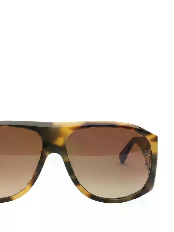 Chloé Izia Tortoiseshell-effect Pilot-frame Sunglasses