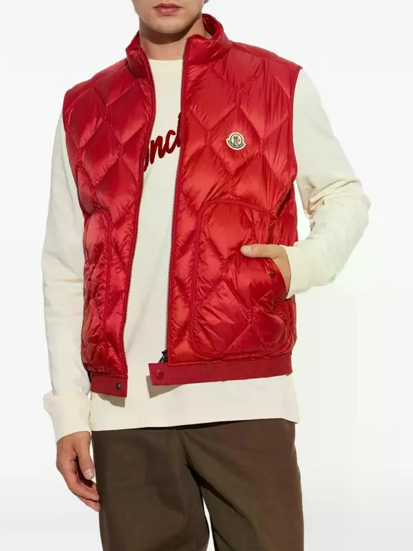 Moncler Quilted Logo-patch Puffer Vest