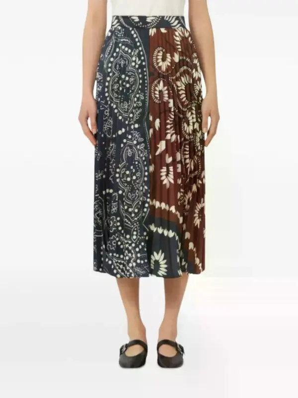 Max Mara Plissé-effect Pleated Midi Skirt
