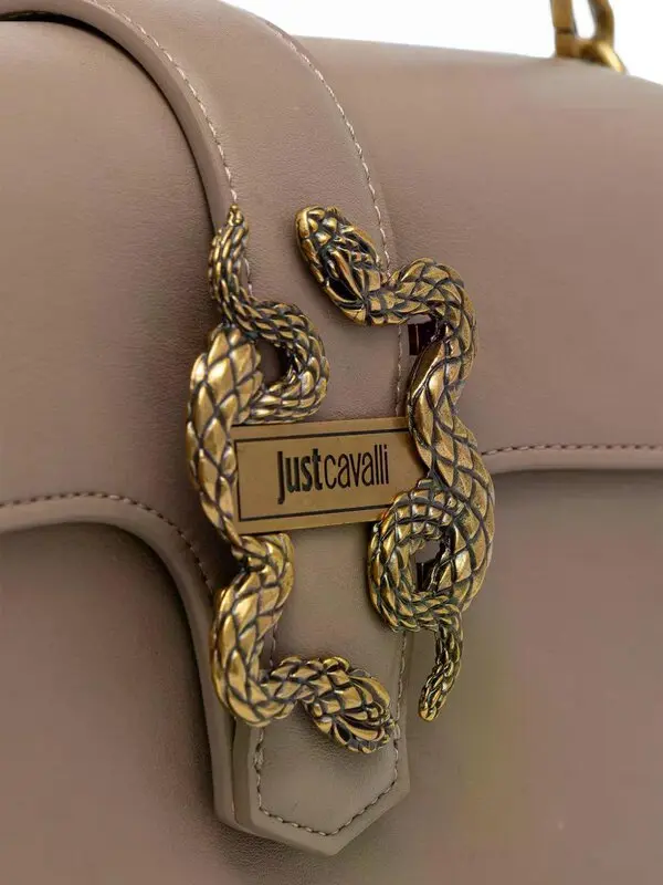 Just Cavalli Snake-plaque Curved Tote Bag