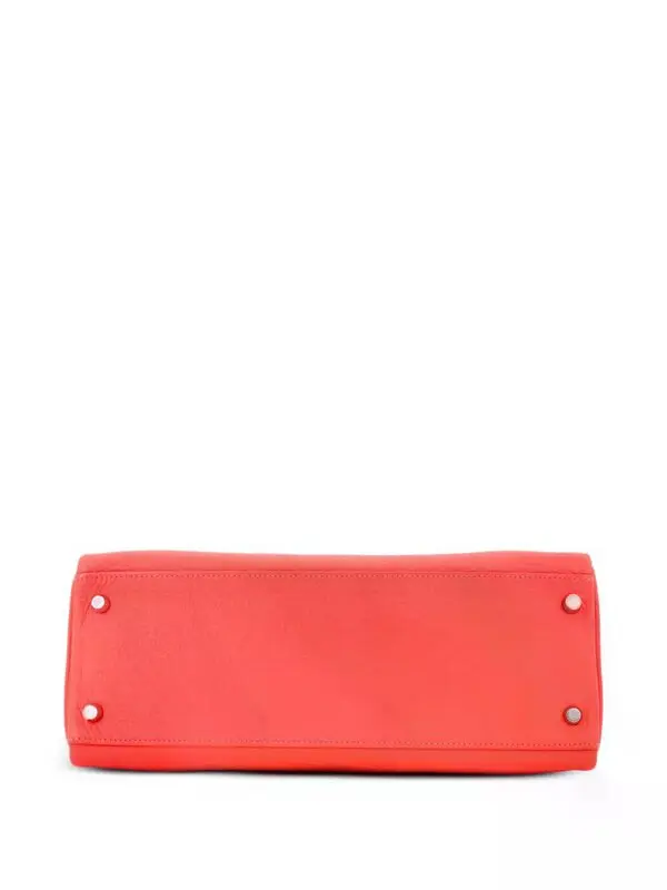 Hermès Kelly Handbag Clemence With Palladium Hardware 32 Satchel - Pink