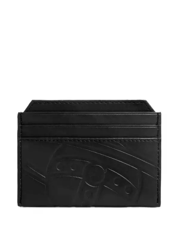 VIVIENNE WESTWOOD Orb-debossed Leather Card Holder - Black