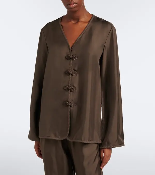 RÓHE Oversized Silk Blouse
