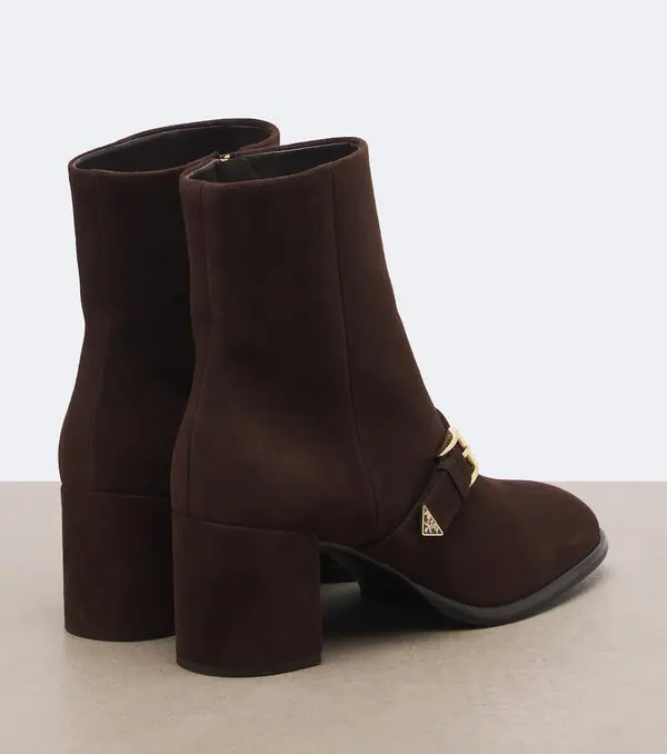 Prada Suede Ankle Boots