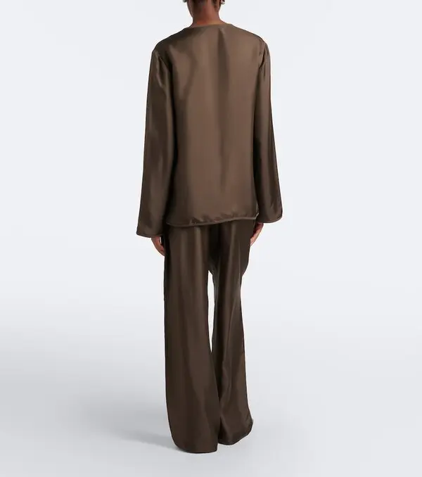 RÓHE Silk Wide-leg Pants