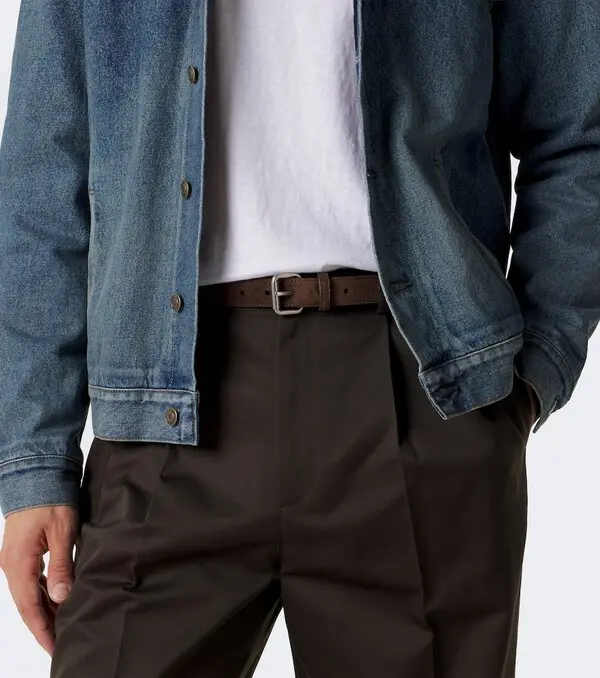 THE ROW Geo Suede Belt