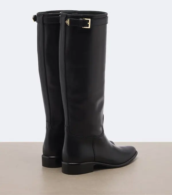 Prada Leather Knee-high Boots