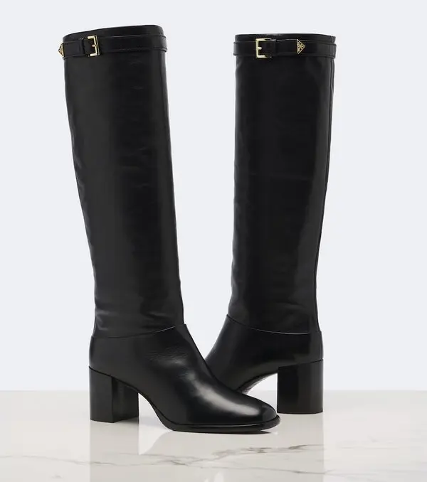 Prada Leather Knee-high Boots