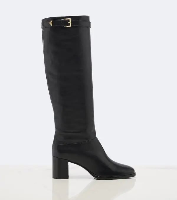 Prada Leather Knee-high Boots