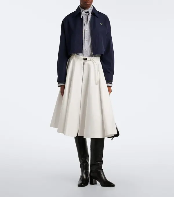 Prada Leather Knee-high Boots