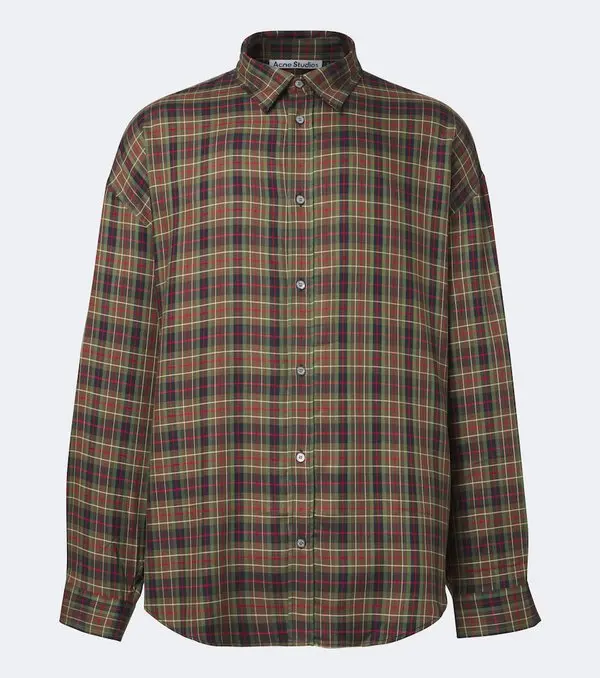 Acne Studios Plaid Flannel Shirt - Multicoloured