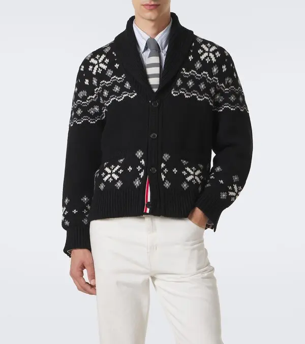 Thom Browne Fair Isle Intarsia Cashmere Cardigan