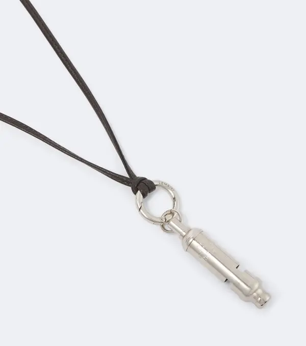 LEMAIRE Acme Leather Pendant Necklace