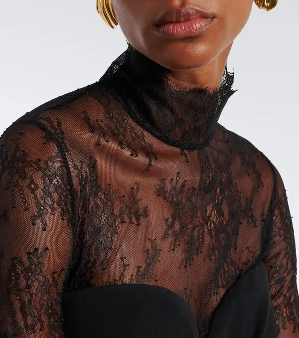 Elie Saab Lace-trimmed Bustier Top