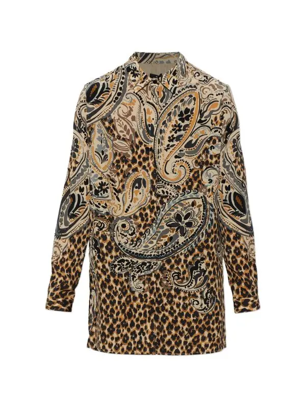 Etro Printed Silk Shirt