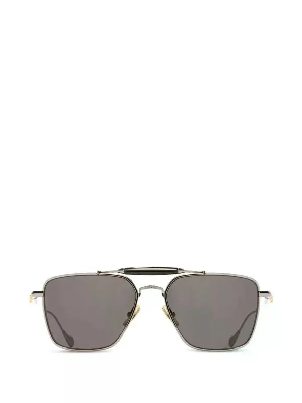 CUTLER & GROSS Great Frog Capri Square-frame Titanium Sunglasses - Silver