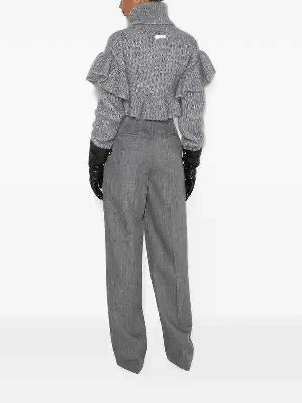 Elisabetta Franchi Belted Pleated Trousers