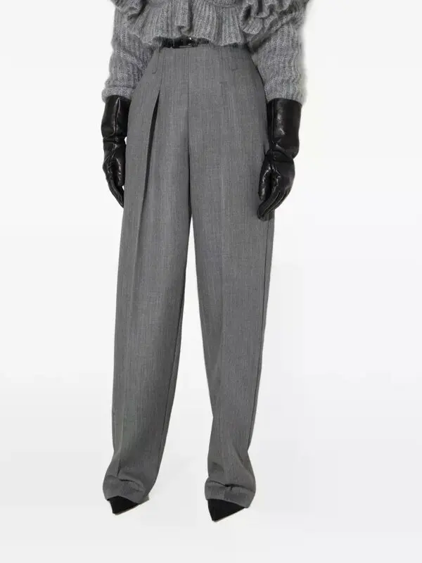 Elisabetta Franchi Belted Pleated Trousers