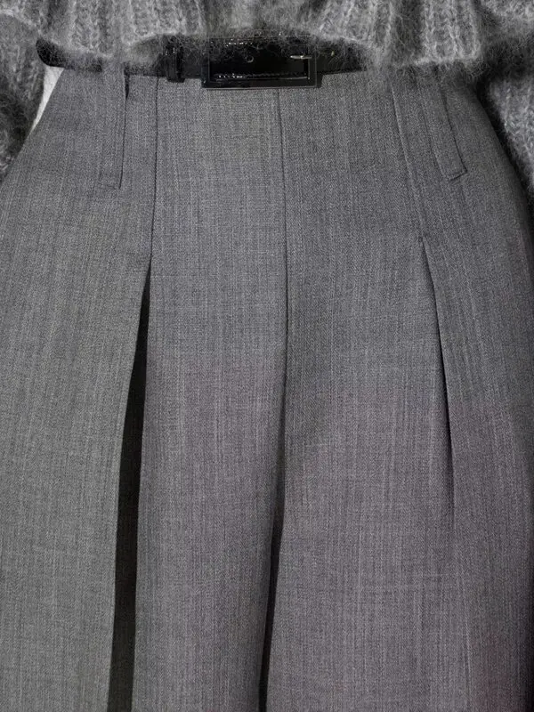 Elisabetta Franchi Belted Pleated Trousers
