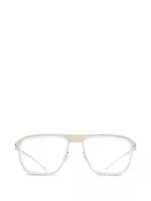 Mykita Walker Square-frame Glasses - Silver
