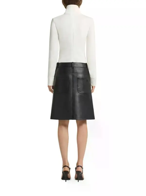 COURREGES Zip-up Twill Cardigan - White