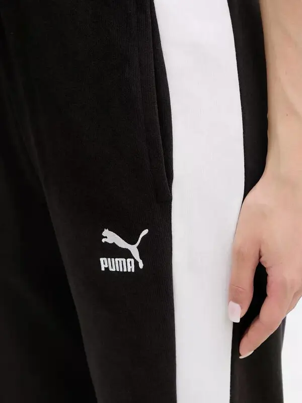 PUMA Iconic T7 Stripe Logo Wide Leg Trousers