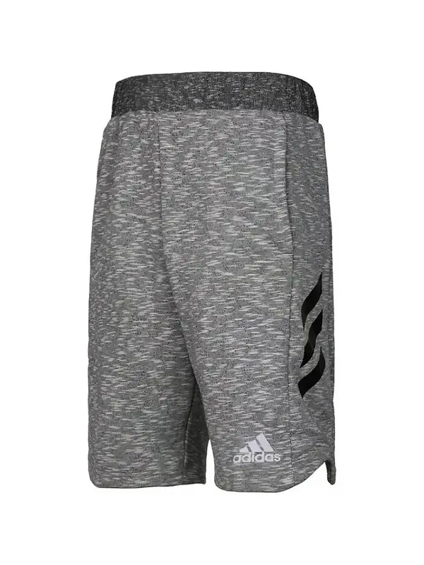 Adidas Logo-print Shorts - Grey