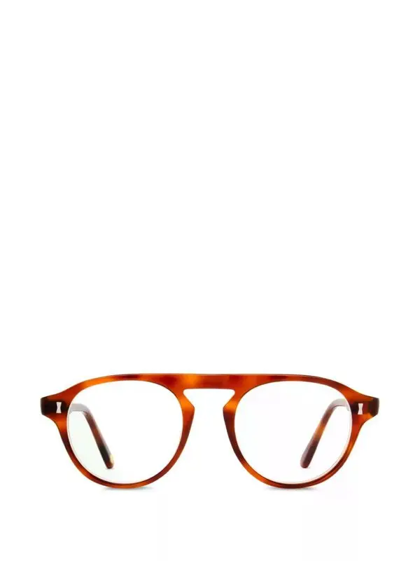 CUBITTS Tonbridge Pilot-frame Glasses - Brown