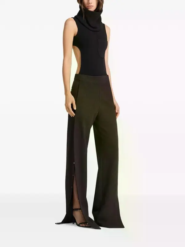 COURREGES High-neck Cut-out Bodysuit