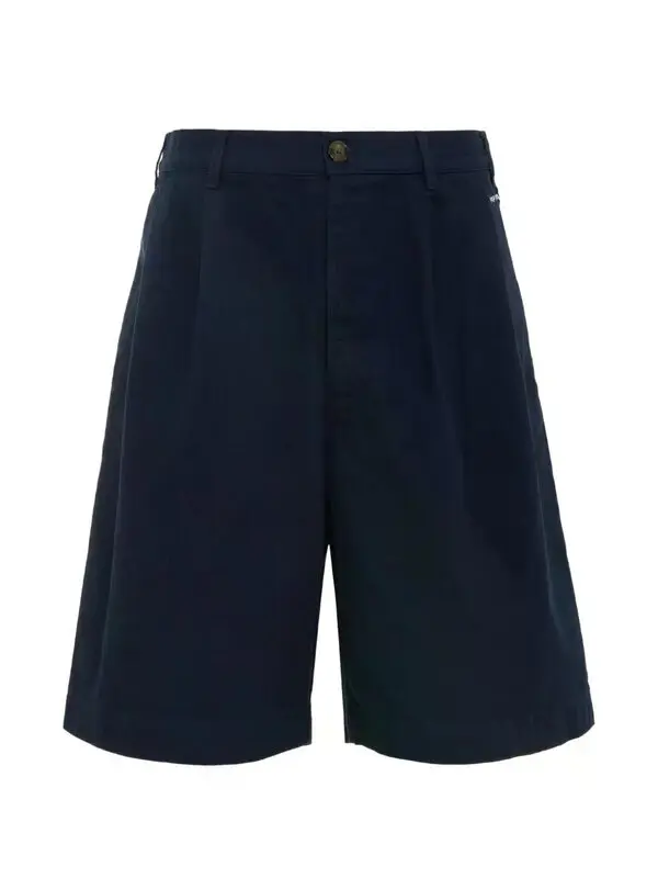POP TRADING COMPANY Pleated Deck Shorts - Blue
