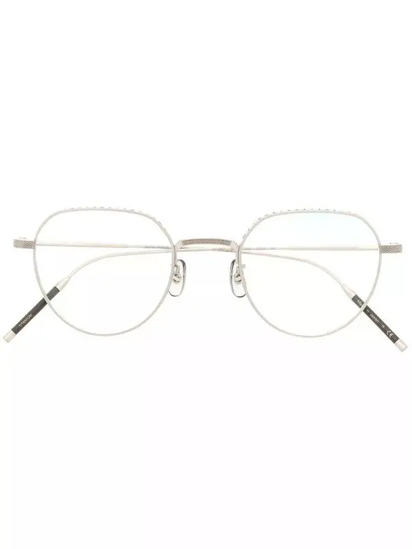 Oliver Spencer Engraved Geometric-frame Sunglasses