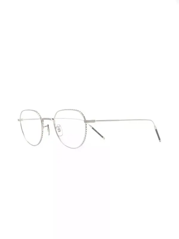 Oliver Spencer Engraved Geometric-frame Sunglasses
