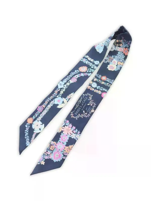 Hermès Brides De Gala En Fleurs Scarf