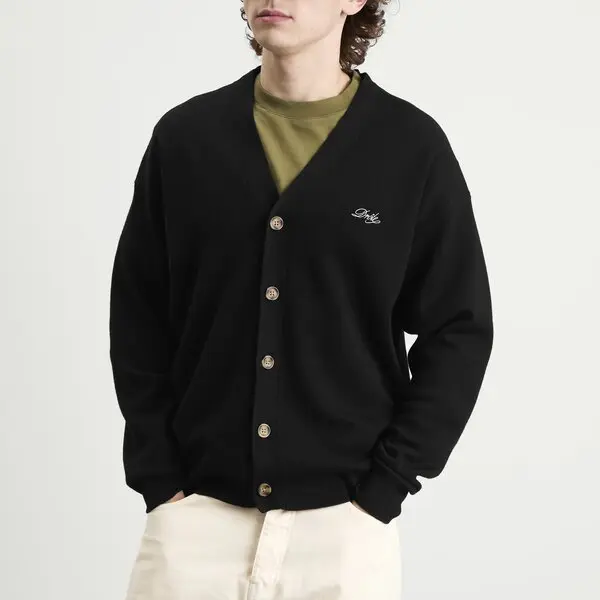 Drole De Monsieur Logo Wool Cardigan
