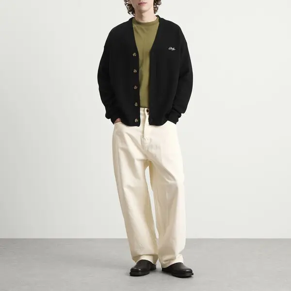 Drole De Monsieur Logo Wool Cardigan