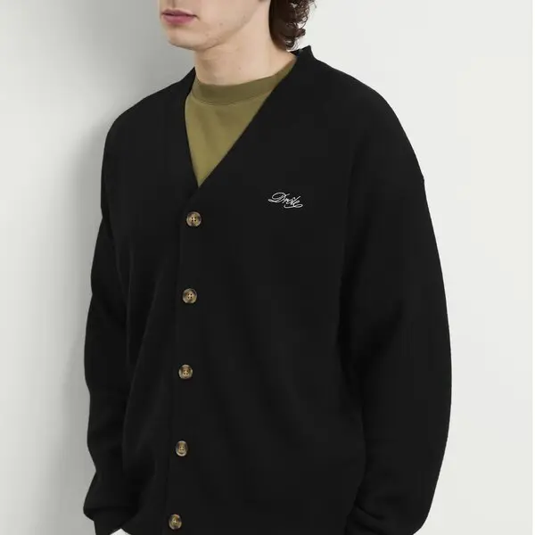 Drole De Monsieur Logo Wool Cardigan
