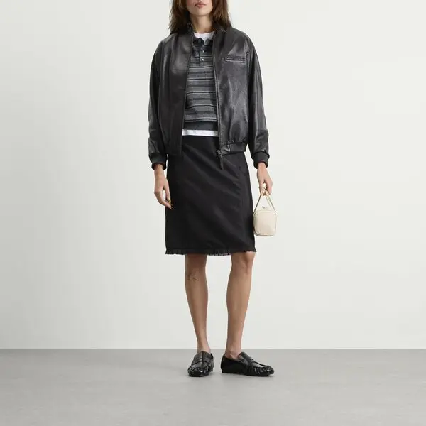 DUNST Collared Striped Sweater