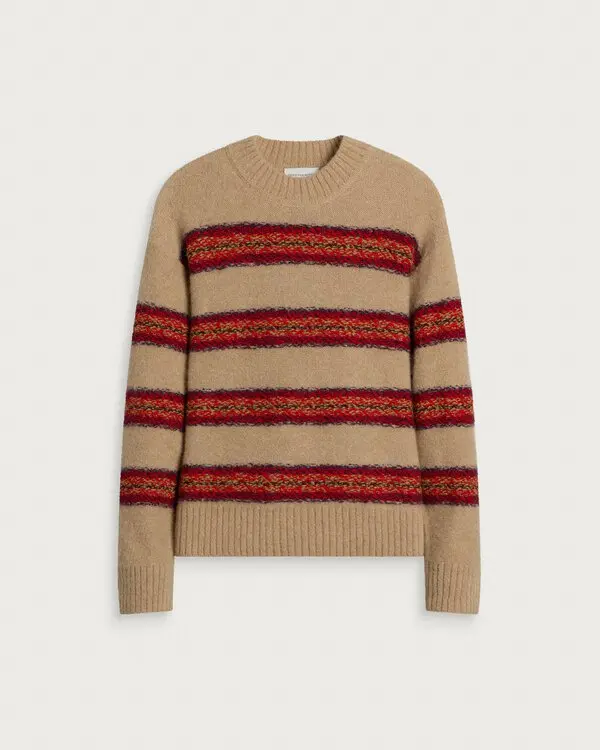 Dries Van Noten Master Boucle Stripe Jumper - Ecru