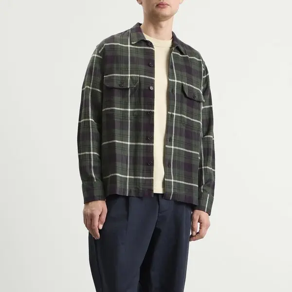 Universal Works Washed Check Utility Shirt