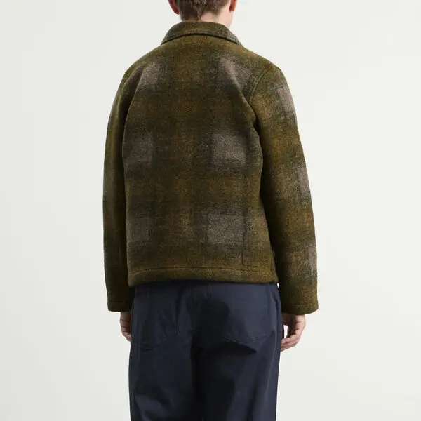Universal Works Techno Melton Check Tag Jacket