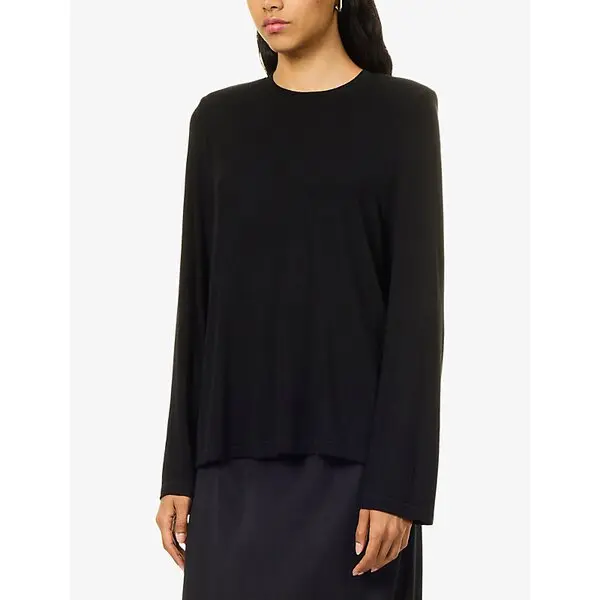 Dissh Reni Padded-shoulder Modal-blend Top