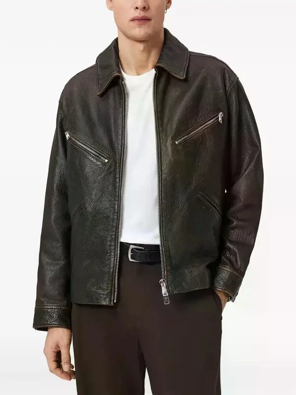ALLSAINTS Zip-up Leather Jacket