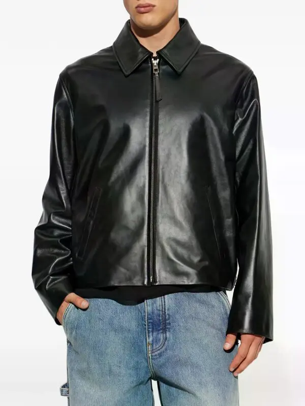 Loewe Zip-up Leather Jacket