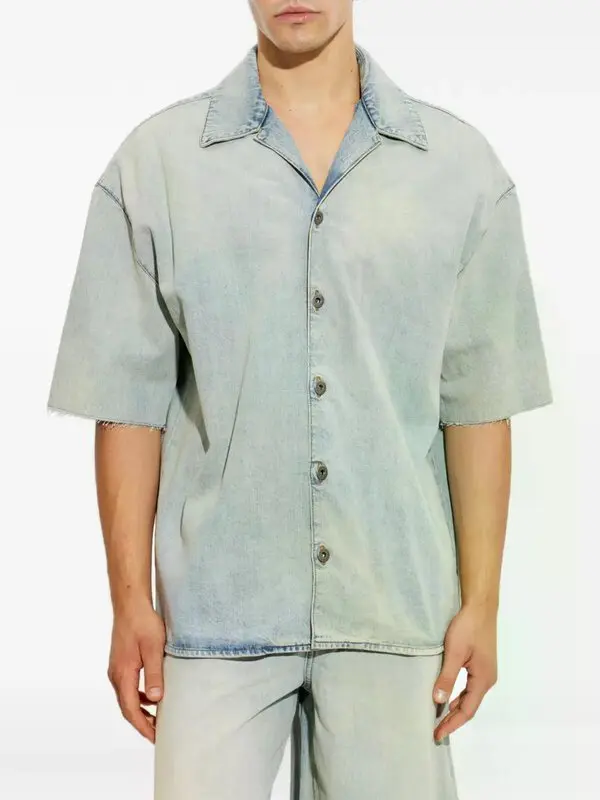 Loewe Short-sleeve Denim Shirt